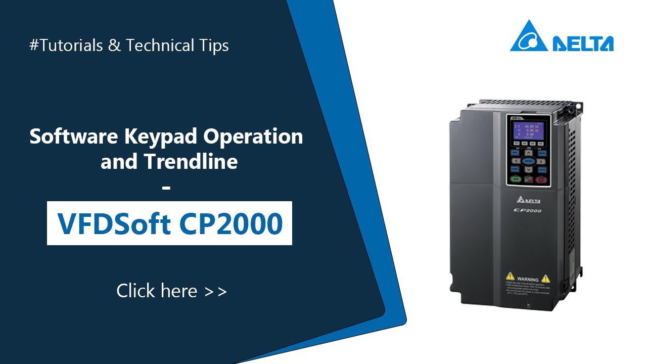 Software Keypad Operation and Trendline - VFDSoft CP2000 - YouTube