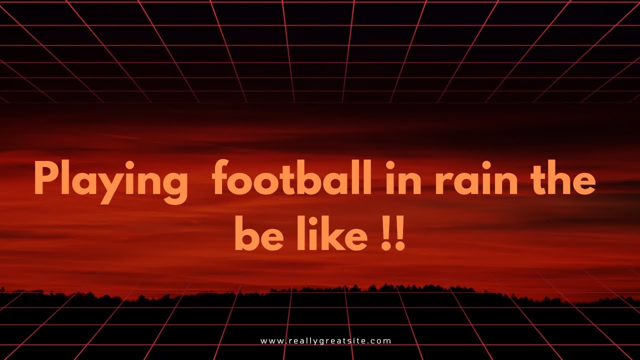 Playing in the rain be like - YouTube