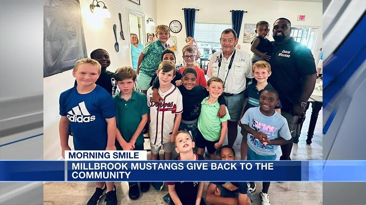 Morning Smile: Millbrook Mustangs give back to the community - YouTube