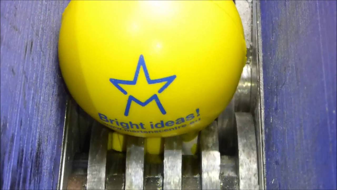 Shredding light bulb shape stress ball. - YouTube