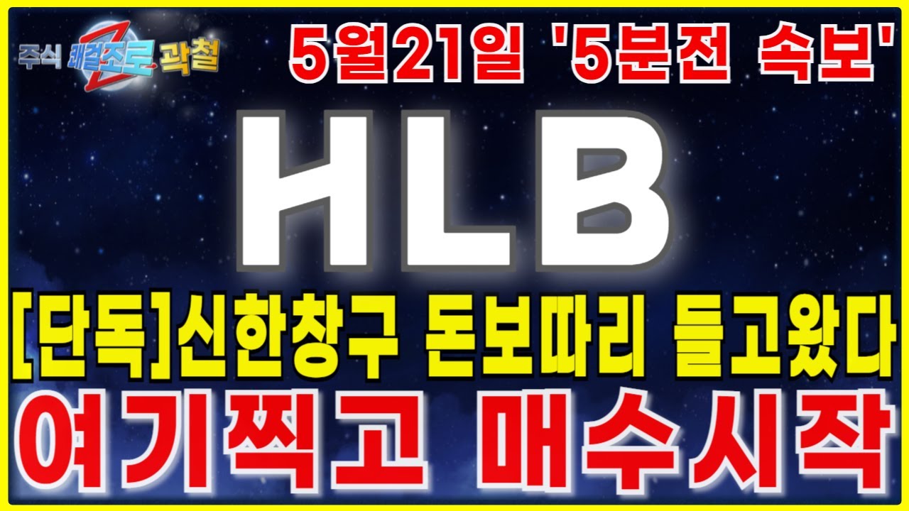 Hlb 에이치엘비 5분전 긴급속보 금투연기금 자금투입 시작 여기찍고 풀매수 구간 구독자 필수시청 Hlb