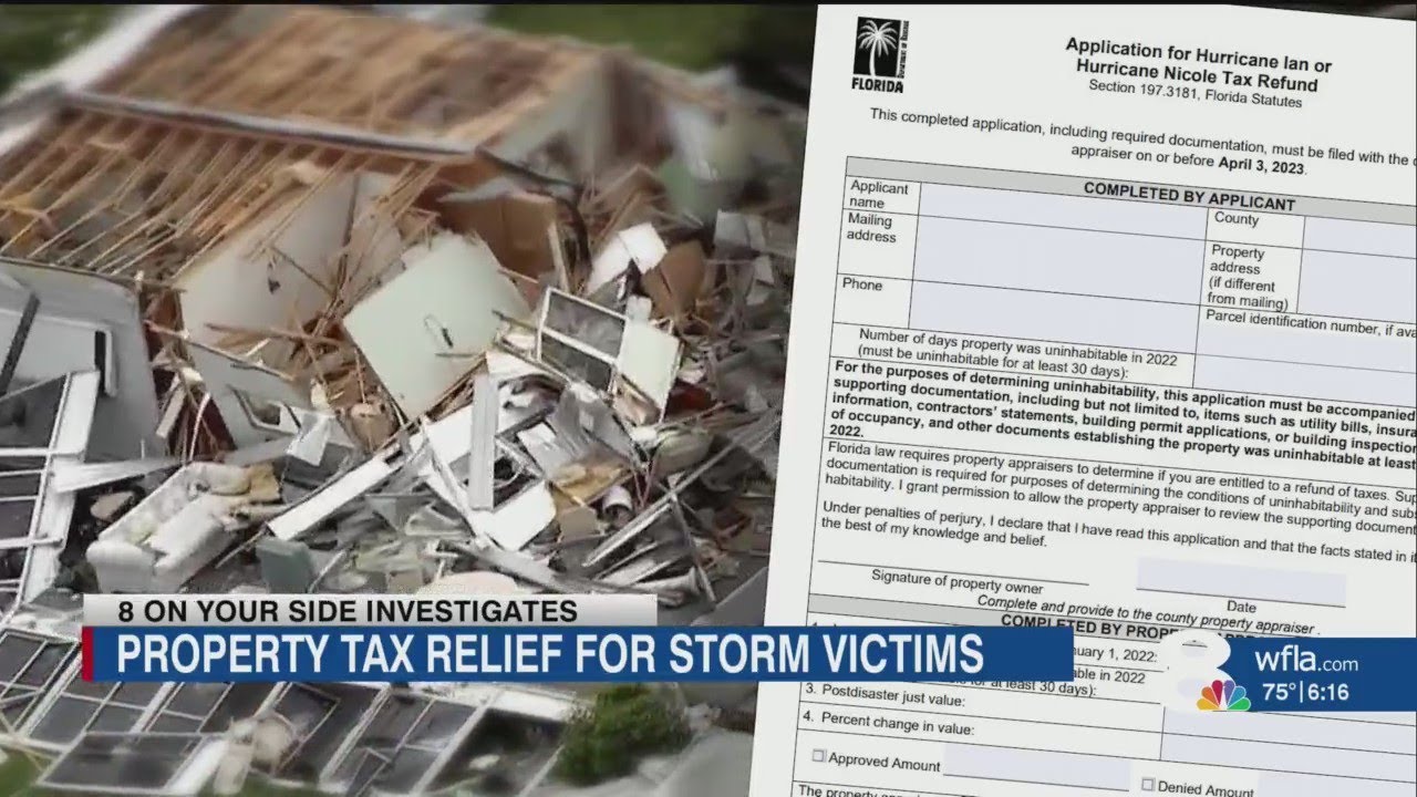 Florida storm victims may qualify for property tax relief - YouTube