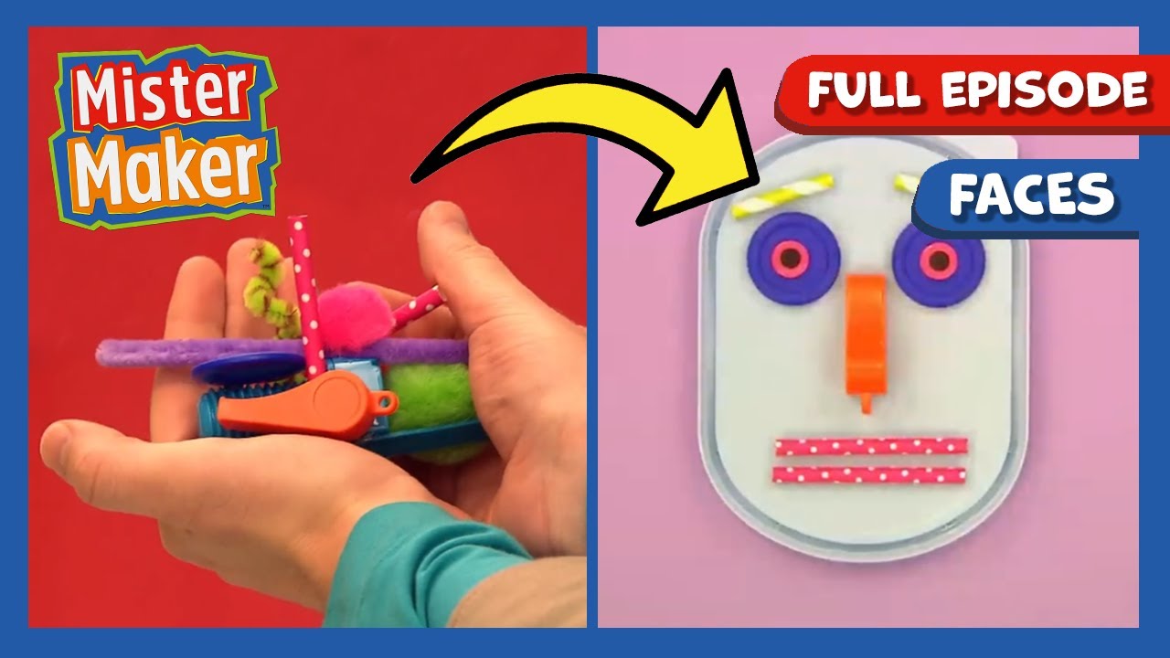 Mister Maker Arty Party 🎨 Series 1, Episode 13 | Faces 😀 | FULL EPISODE ...