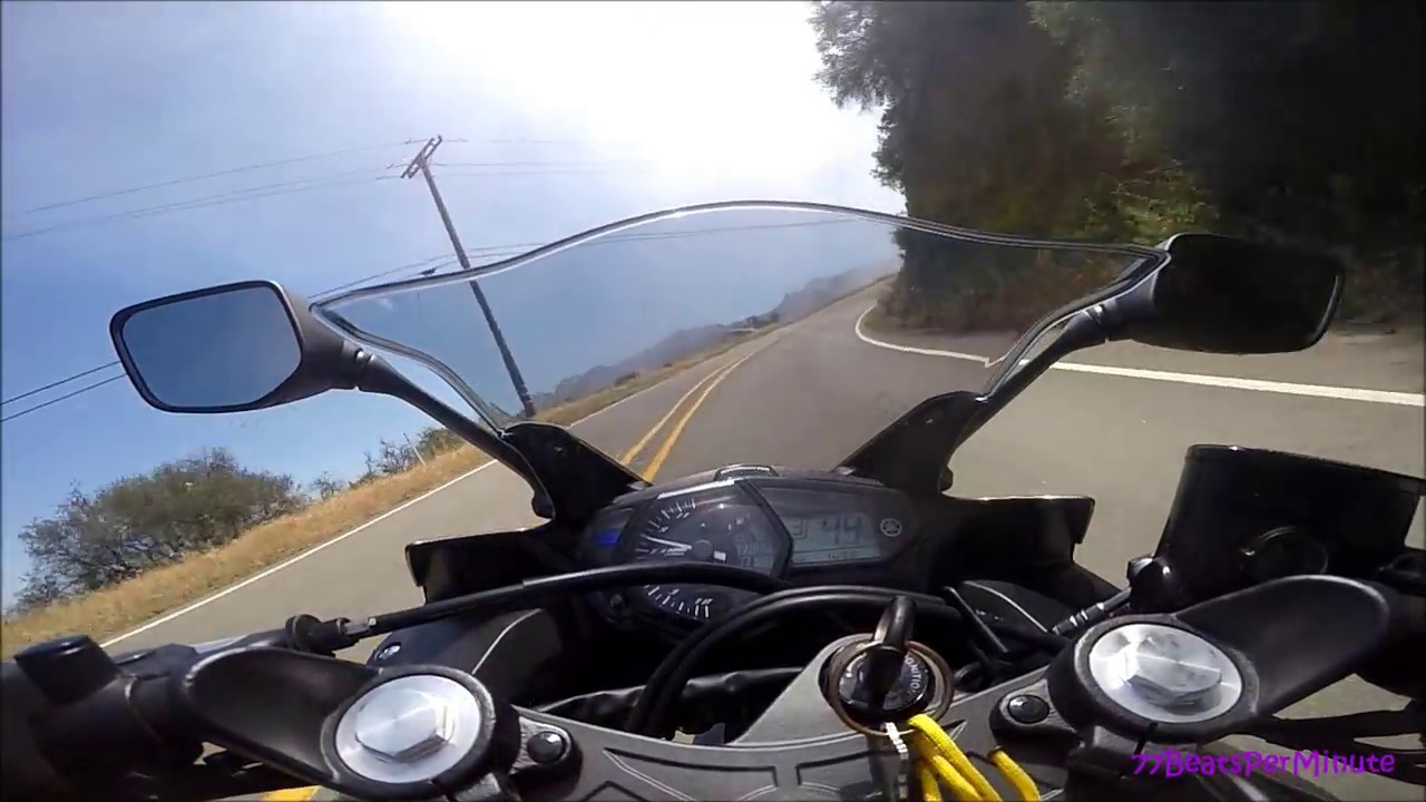 2015 Yamaha R3 - 2200 Miles: Review of Mods Uphill Canyons - YouTube