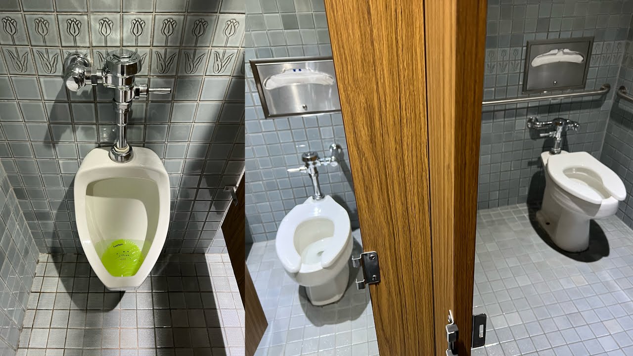 Office Building Men’s Restroom 2nd Floor Full Shoot. - YouTube