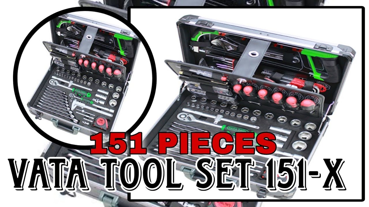 VATA TOOLS SET 151 PIECES #vatatools #toolset #drinOFFICIAL - YouTube