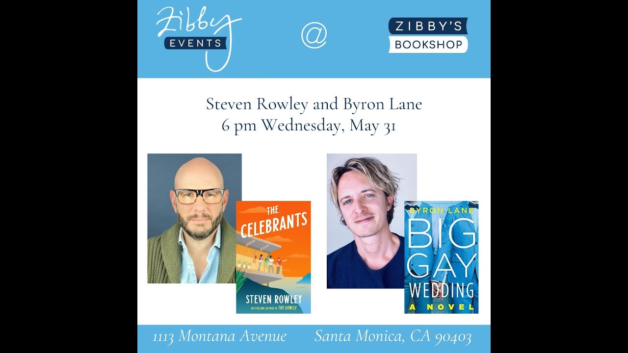 Steven Rowley and Byron Lane at Zibby's Bookshop! - YouTube