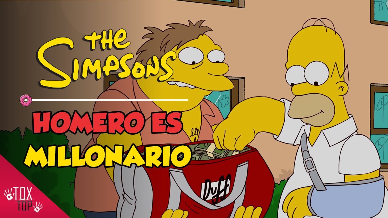 Homero gana la lotería a escondidas | Los Simpson - YouTube