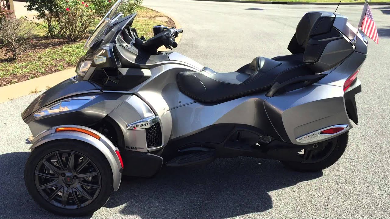2013 Can Am Spyder RT Silver - YouTube