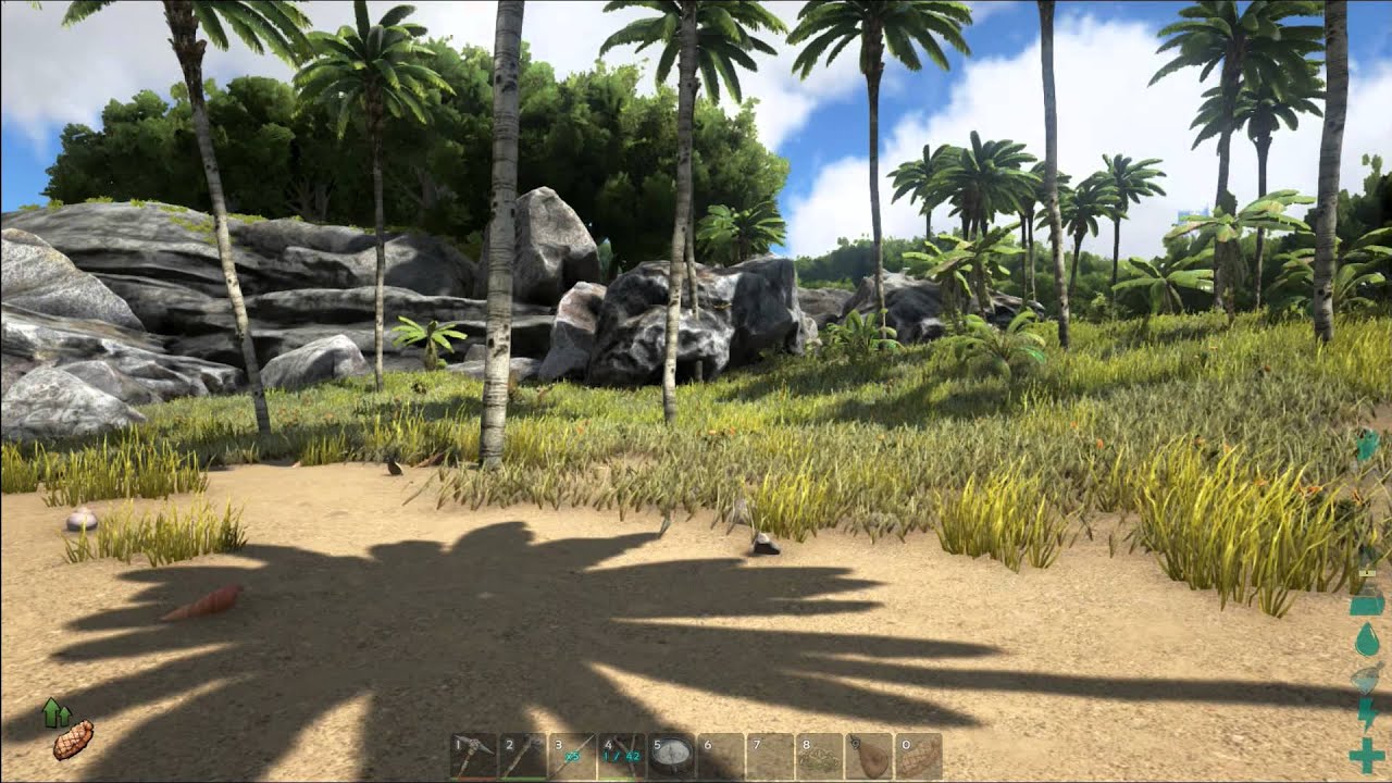 Ark Survival Evolved Co-Op part 70: Lush beaches without crocodiles ...