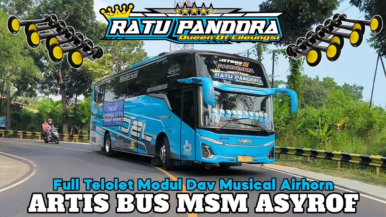 ARTIS BUS TELOLET ASYROF FADEL "RATU PANDORA" JETBUS 5 CHASIS HINO RM ...