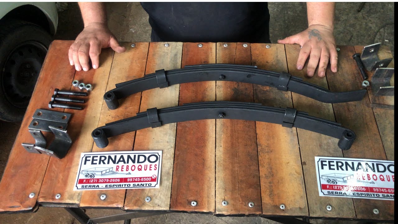 INSTALAÇÃO FEIXE DE MOLA 01 E 02 OLHAIS - YouTube