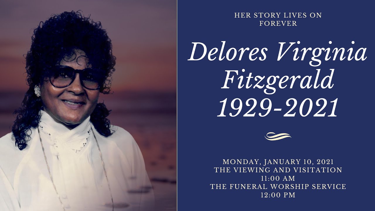 Celebrating the life of Delores "Lola" Virginia Fitzgerald - YouTube