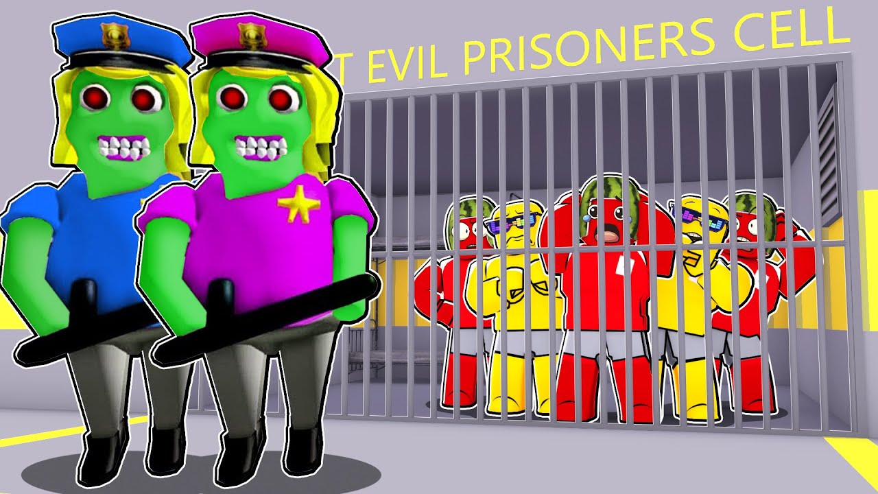 Escape ZOMBIE POLICE GIRL PRISON Obby Run Roblox - YouTube