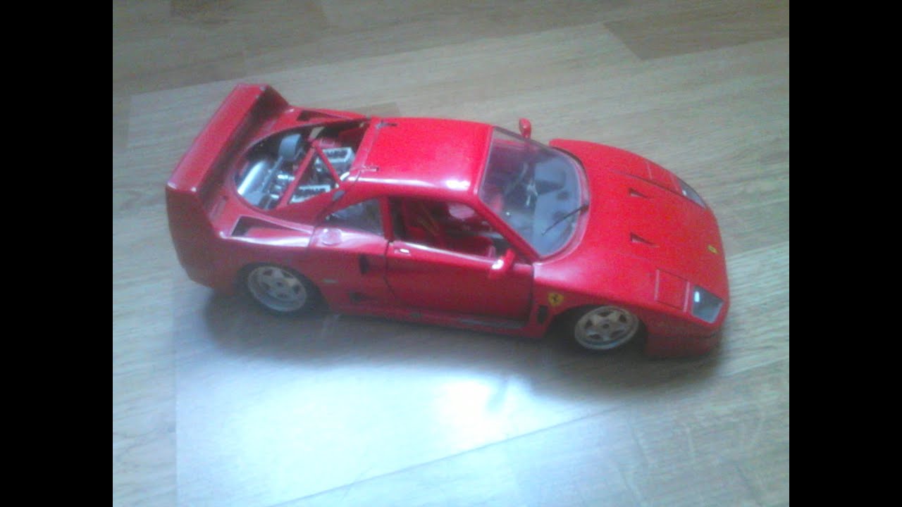 Ferrari F40 1987 Burago Scale 1/18 - YouTube