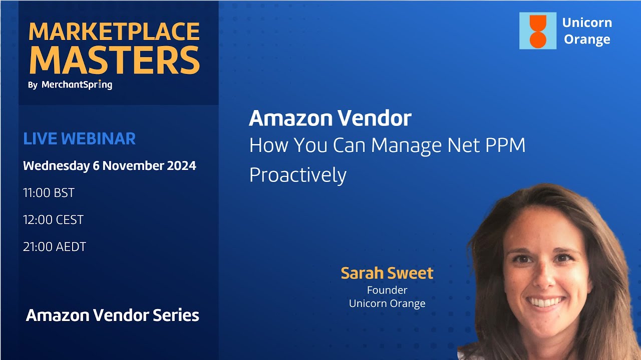 Amazon Vendor | How You Can Manage Net PPM Proactively - YouTube