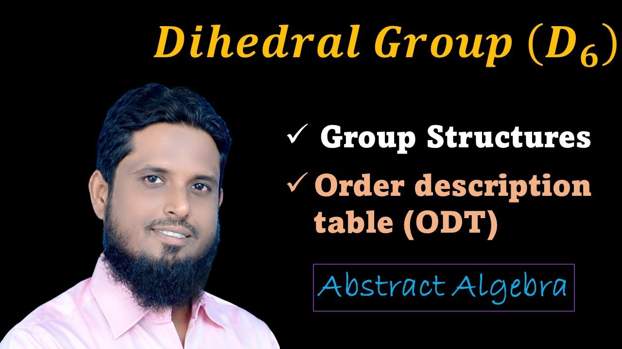 Lec 29 Dihedral Group D6, Group of symmetries of Triangles, subgroups ...