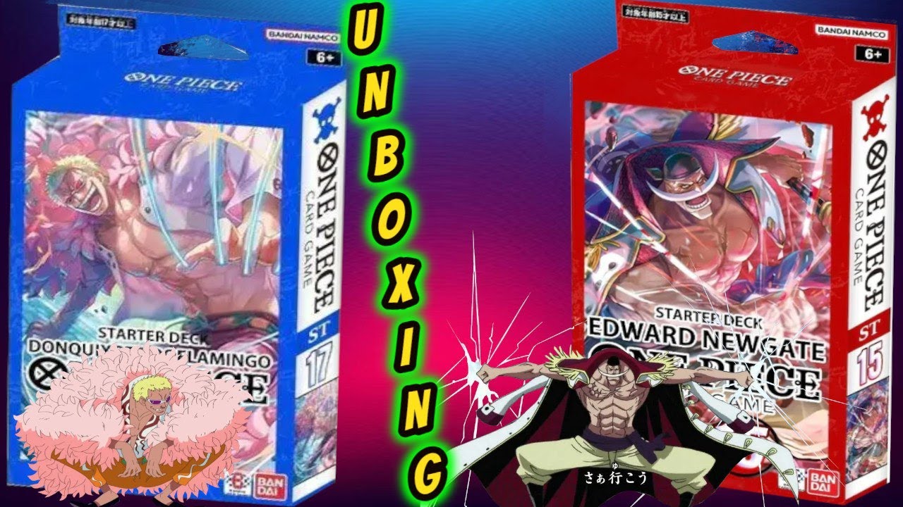 ☠️ ONE PIECE STARTER DECK ST15 Y ST17 Unboxing - YouTube