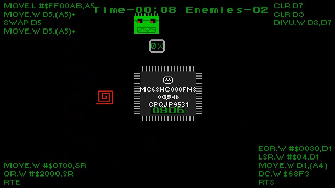errorrush ERROR RUSH Sega Mega Drive Genesis homebrew games Sega Retro ...