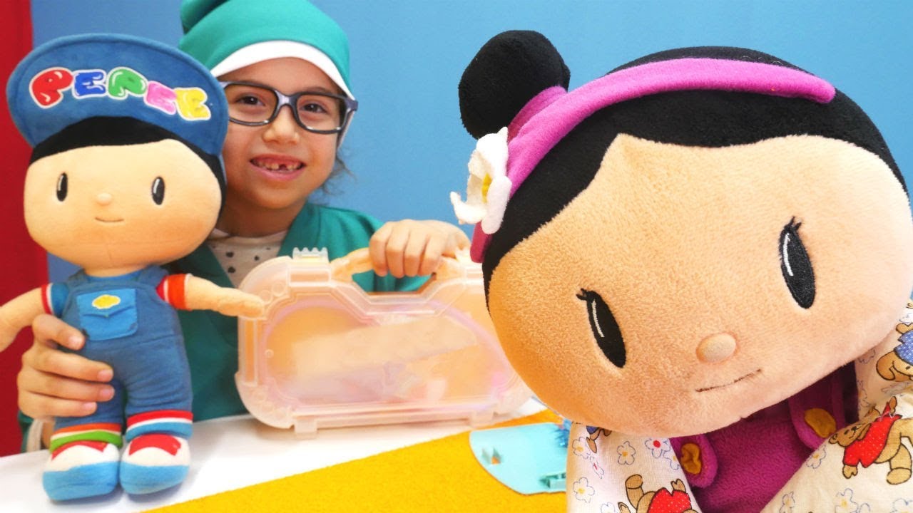 Pepee ve Şila oyunu. Şila çocuk doktoruna gidiyor - YouTube