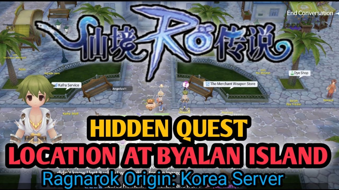 HIDDEN QUEST LOCATION AT BYALAN ISLAND | RAGNAROK ORIGIN KOREA SERVER ...