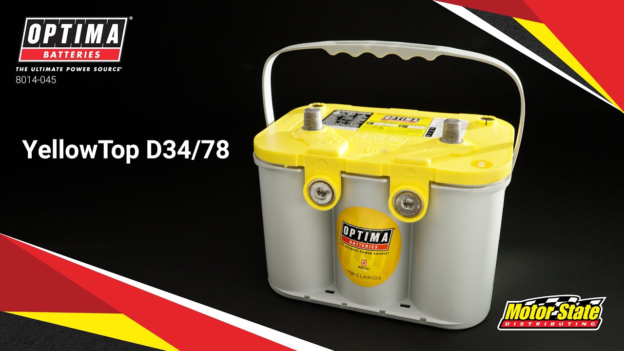 Optima Batteries Yellowtop D34/78 – Unstoppable Power for Extreme ...