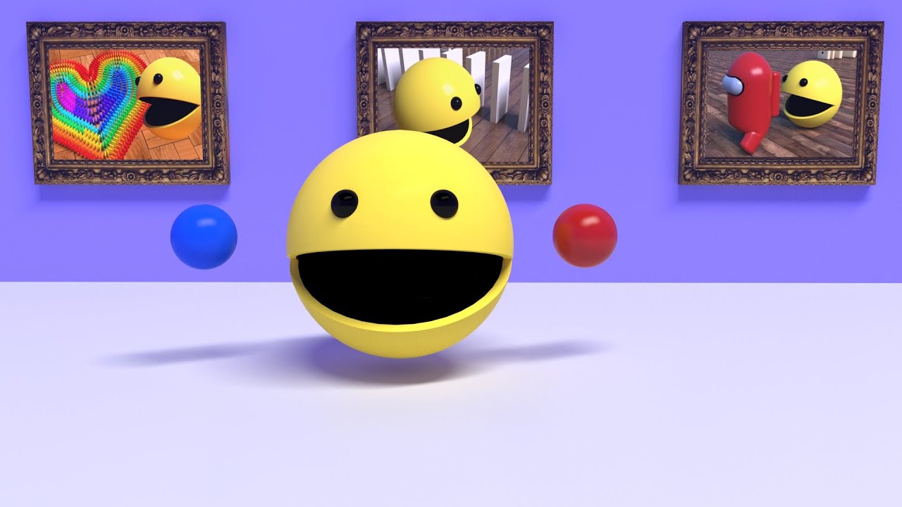 PAC-MAN SUPER SLOW MOTION EXPLOSION SPECIAL | 3D ANIMATION | - YouTube