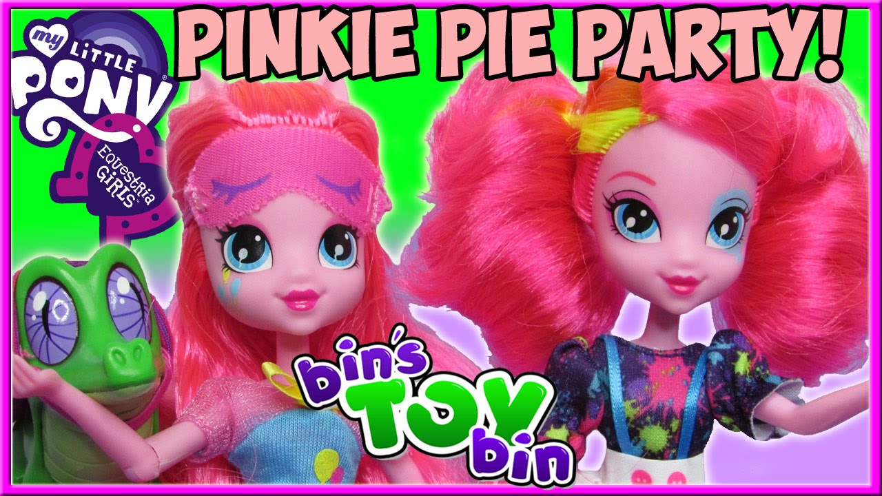 My Little Pony Equestria Girls Pinkie Pie Pajama Party with Gummy! Doll ...