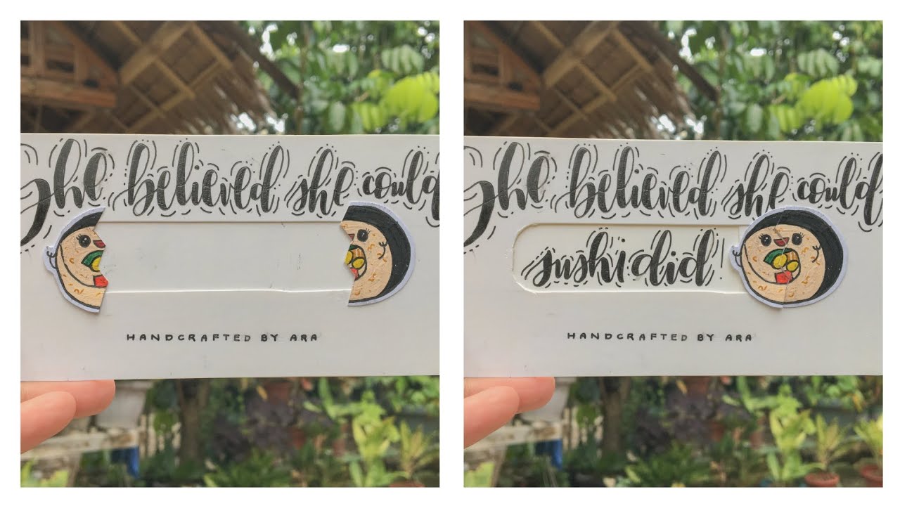 how to make a slider card - DIY | eps. 1 - YouTube