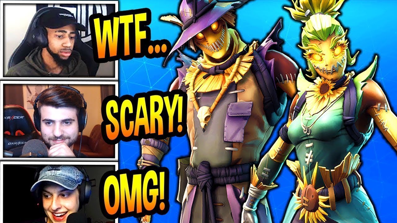 STREAMERS REACT TO *NEW* SCARECROW SKINS AND T-POSE EMOTE! - YouTube