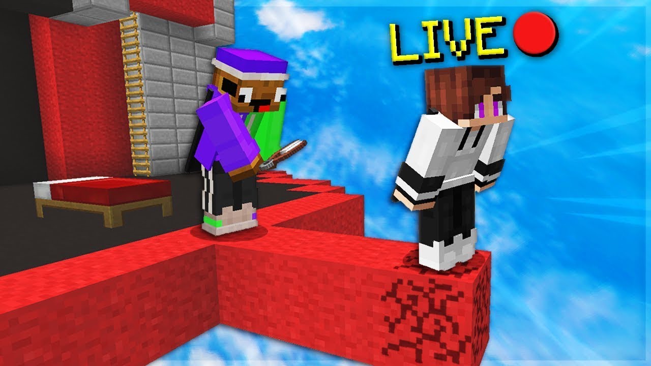 TROLLING Players In Minecraft BEDWARS | Pika Network Live - YouTube