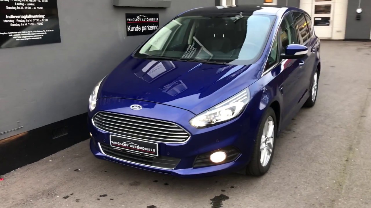 Ford S-MAX 2,0 TDCI, Titanium 150 HK AUT. Farve: Impact blue metal ...