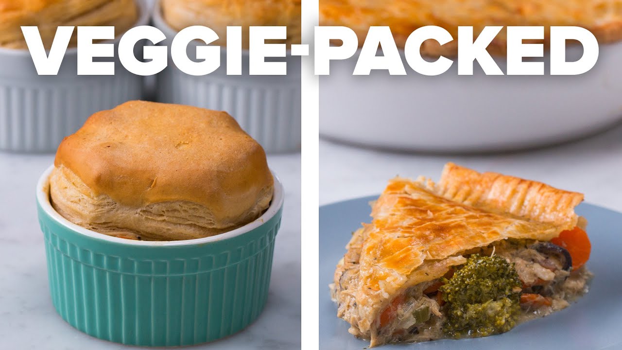 Semi-Homemade Veggie-Packed Pot Pie 2 Ways - YouTube