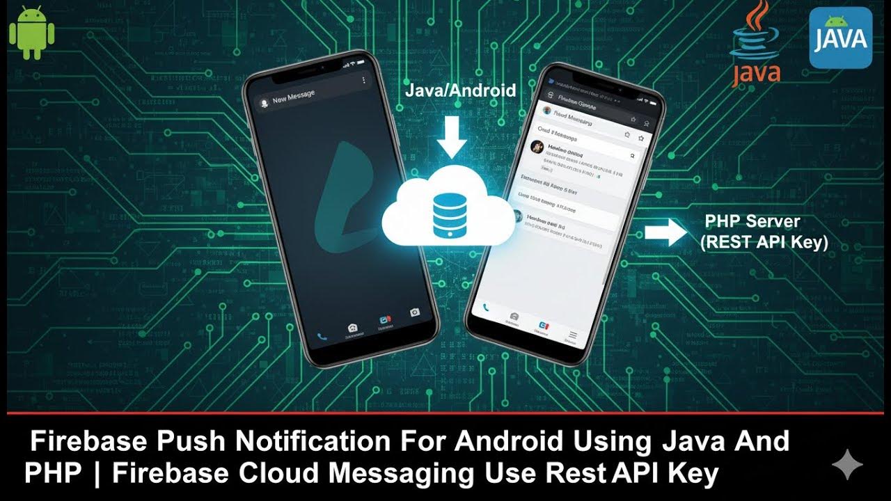 Firebase push notification for Android using Java and PHP Firebase Cloud Messaging|Use Rest API ...