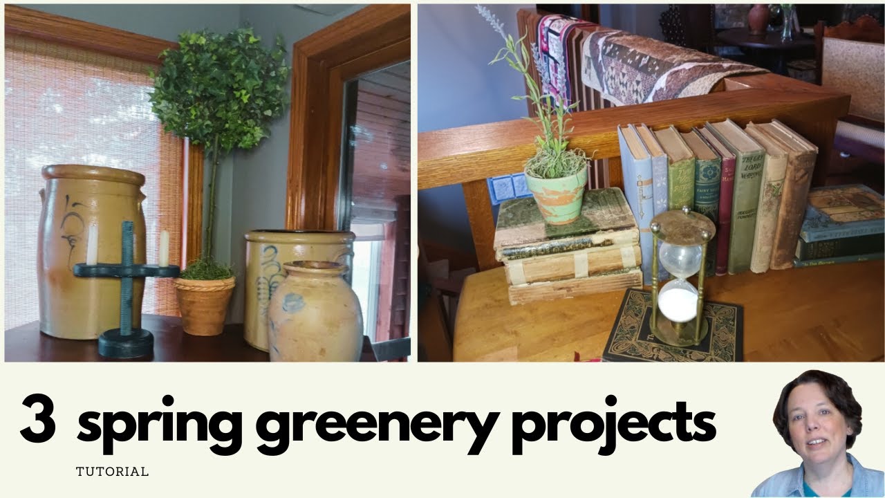 DIY Spring Greenery Decor - YouTube
