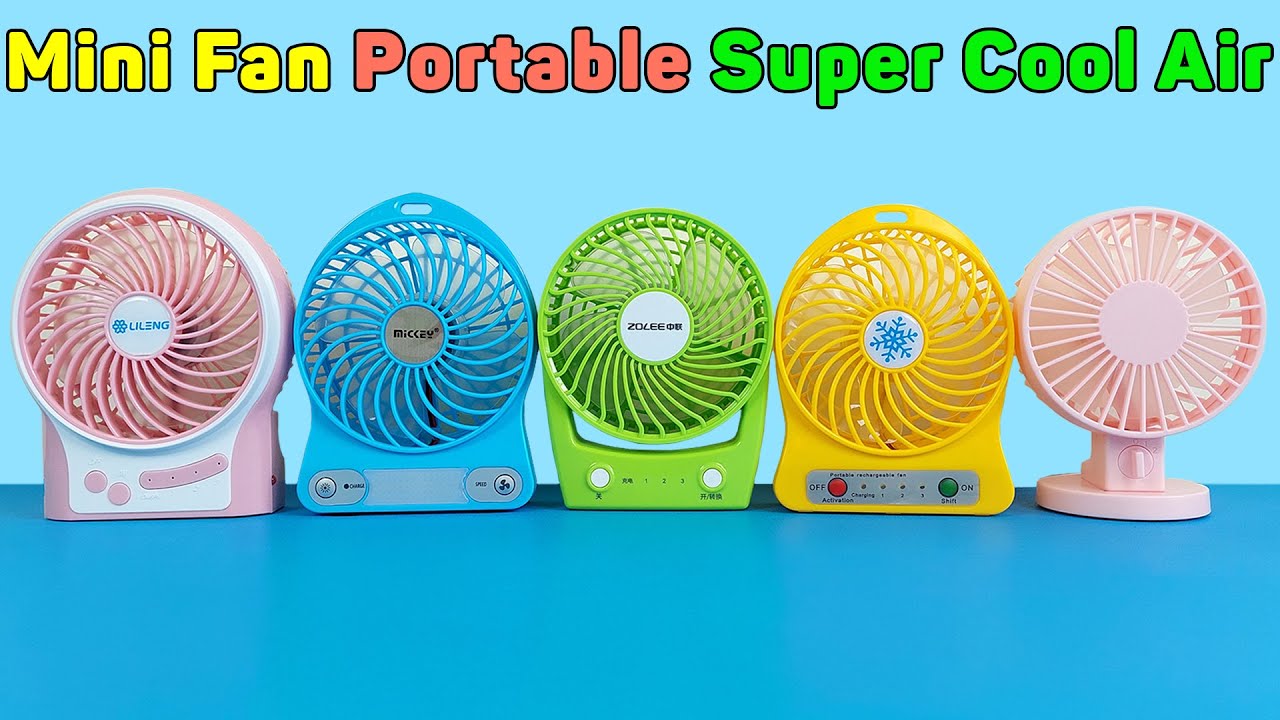 Mini Fan - Portable Multifunctional Rechargeable USB, Super Cool Air ...
