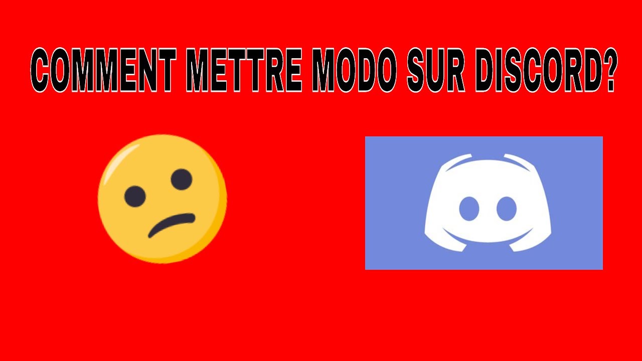 😏COMMENT METTRE MODO SUR DISCORD😏 - YouTube