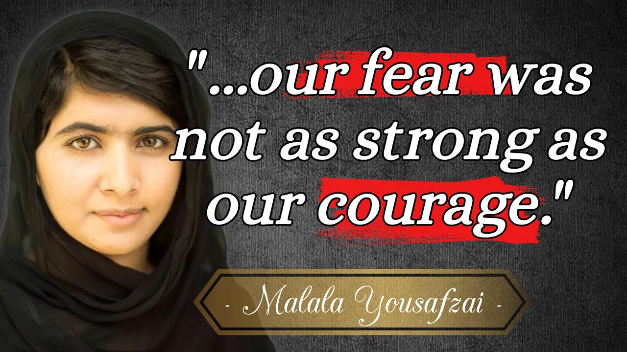 Malala Yousafzai's Best Quotes about Education and Equality - YouTube