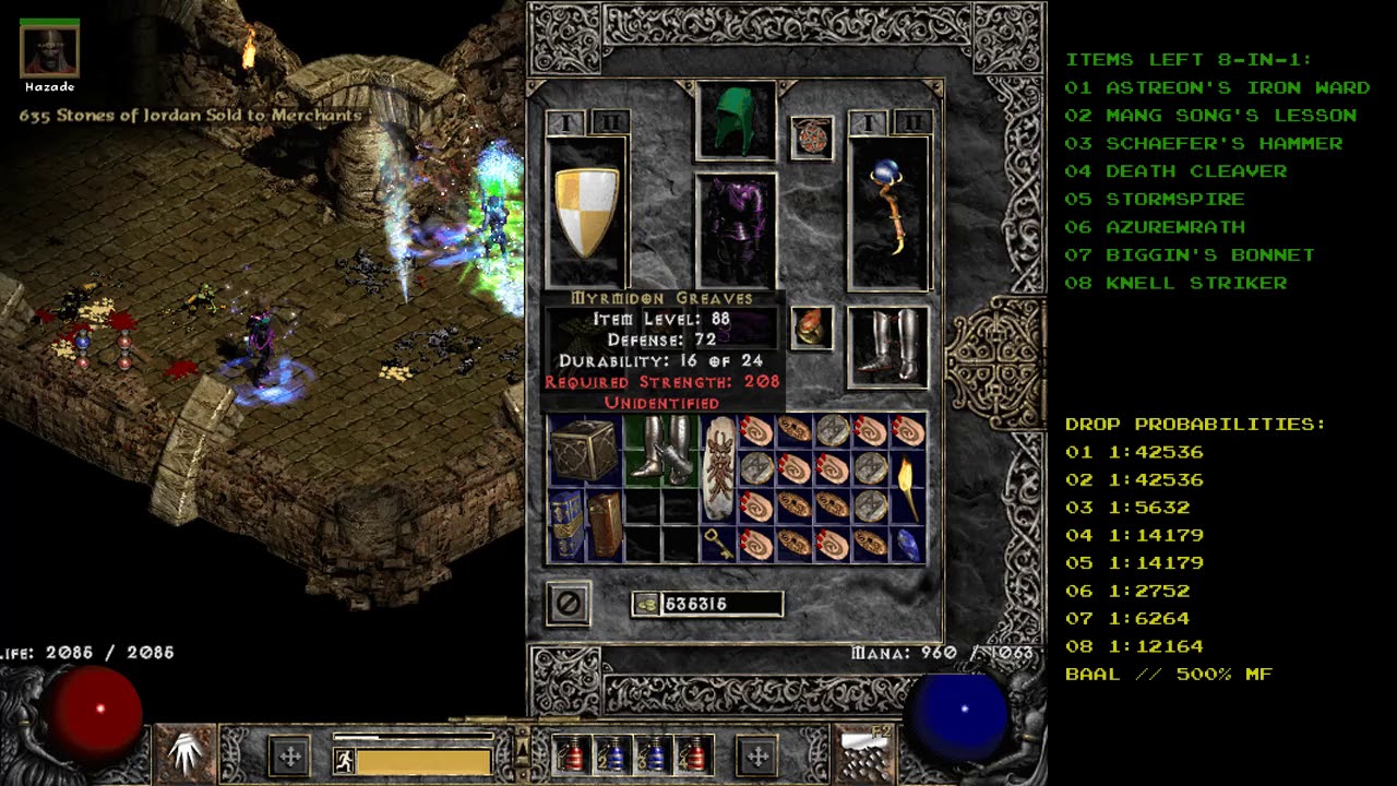 Diablo 2 - Shadow Dancer Drop - Holy Grail (Single Player / Plugy ...