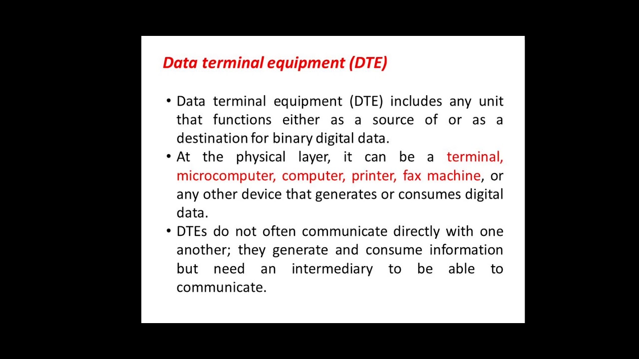 DTE-DCE Interface - YouTube