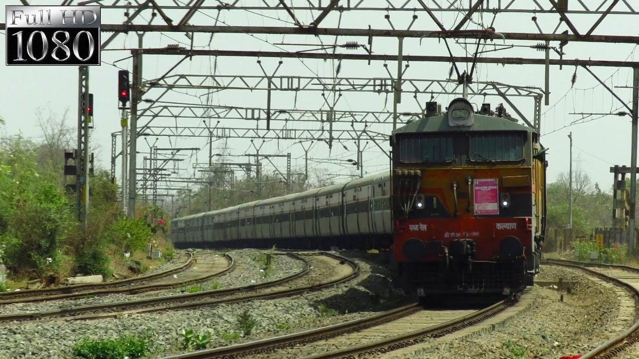 The Muscular AC-DC Locomotive showcasing its Power | Godavari Express ...