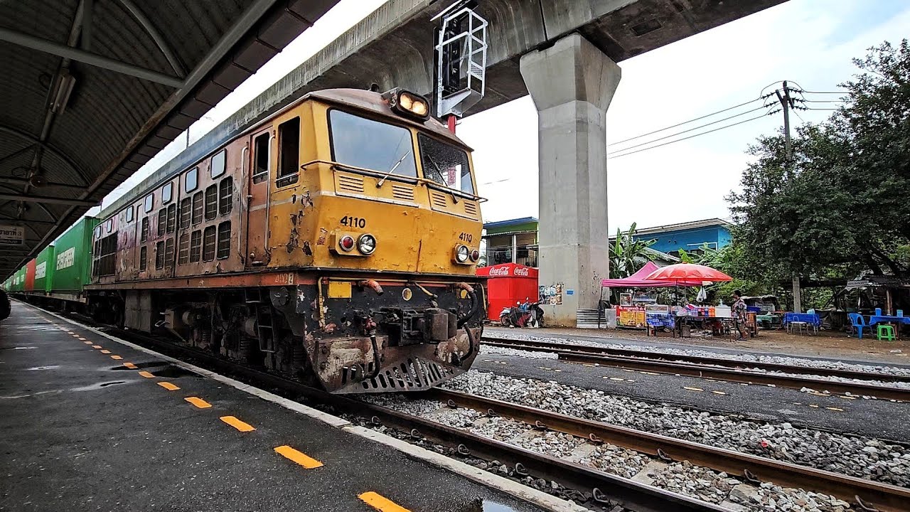 ขบวน 726 ท่าม่วง-ICD ลาดกระบัง วิ่งผ่านสถานีหัวหมาก 2/9/2567 #srt #รถไฟ - YouTube