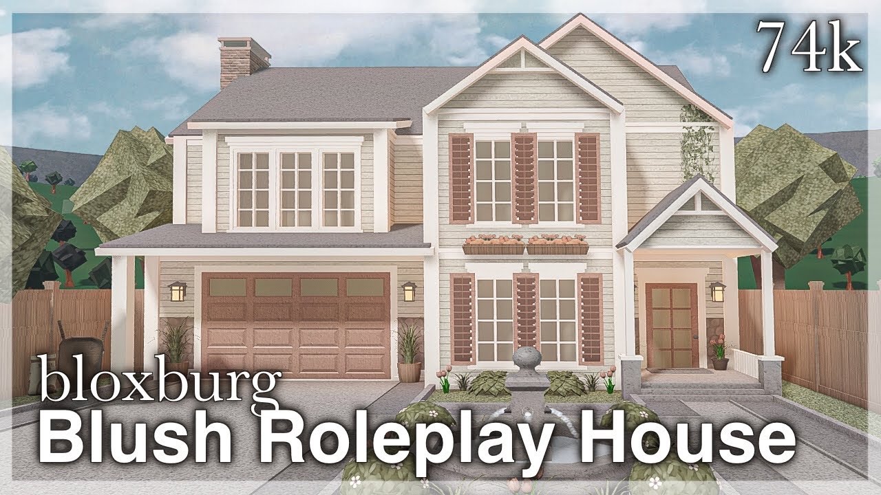 Bloxburg - Blush Roleplay House Speedbuild (exterior) - YouTube
