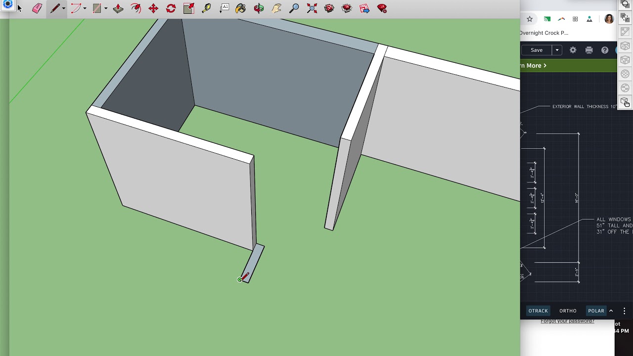 How to create a 3D floor plan in Google Sketchup - YouTube
