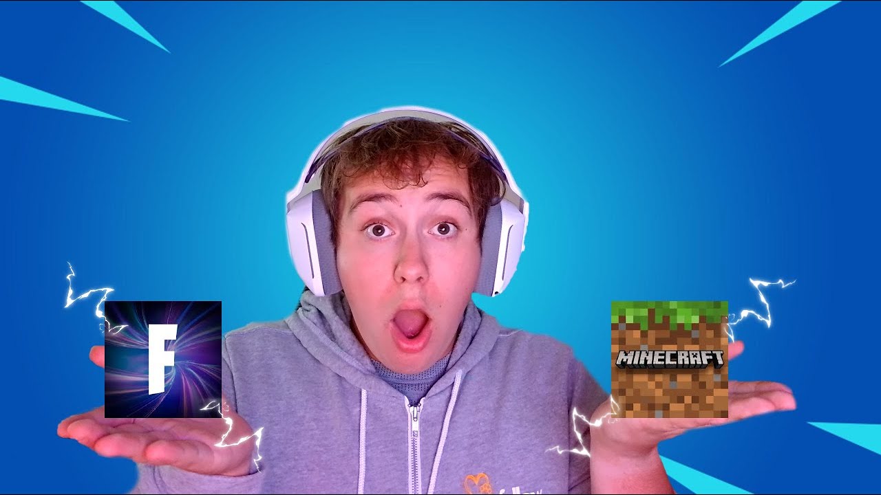 Playing Fortnite first then minecraft later!!!! - YouTube