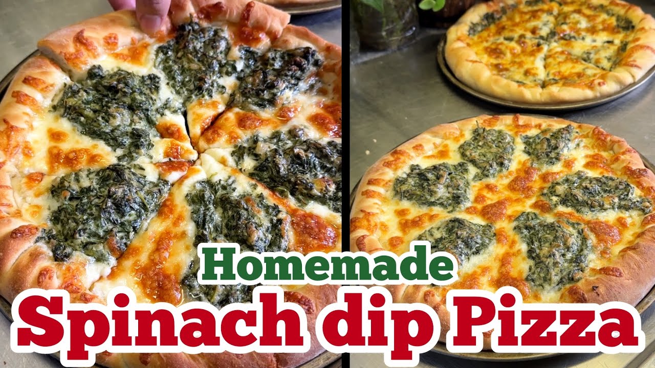Spinach Dip Pizza Angels Pizza Inspired || Spinach Pizza Recipe - YouTube