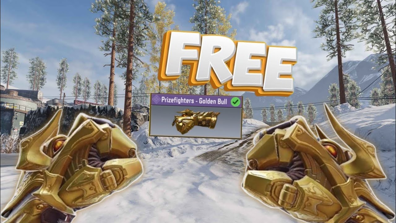 how to get Golden Bull Prizefighters Skin for free #codm - YouTube