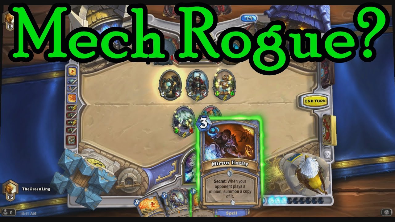 Lets Play Hearthstone 67 - Wow Mech Rogue (Mage Vs Rogue Ranked) - YouTube