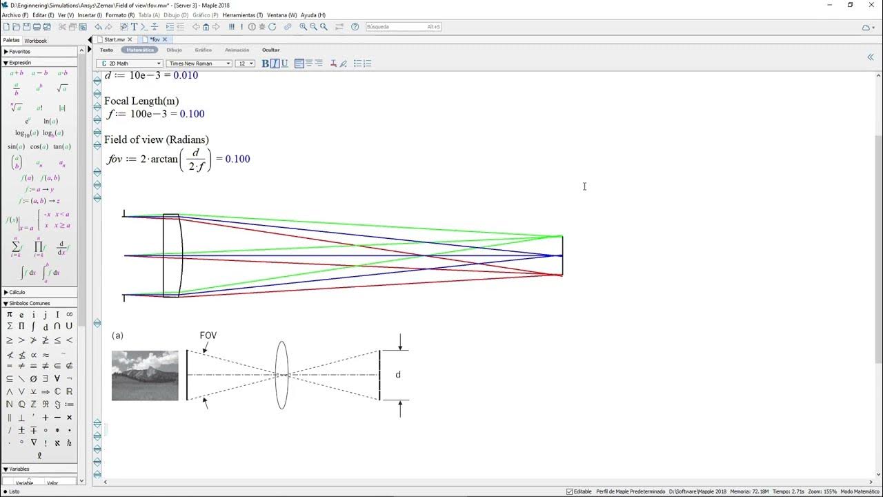 Field of view - Ansys zemax simulation and calculation - YouTube