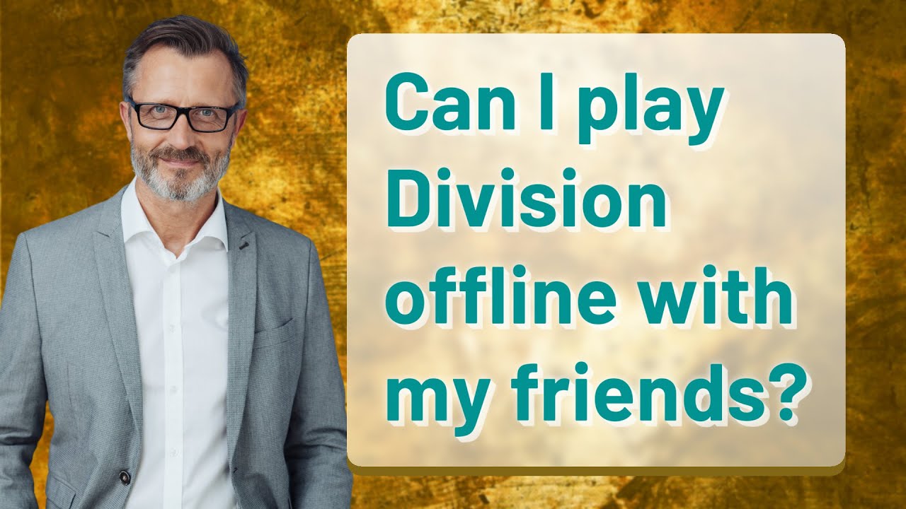 Can I play Division offline with my friends? - YouTube